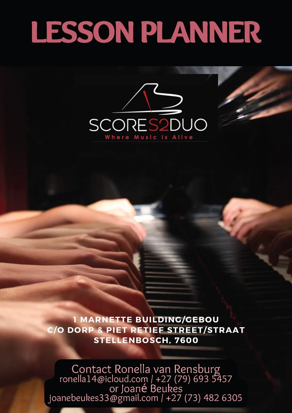 Lesson Planner – ScoreS2Duo